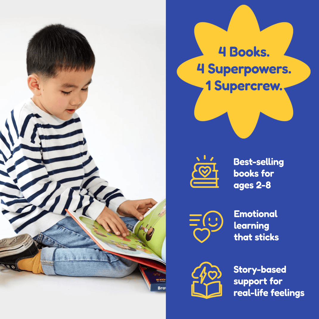 Team Supercrew | Emotional learning and big-emotion support (ages 2–8)